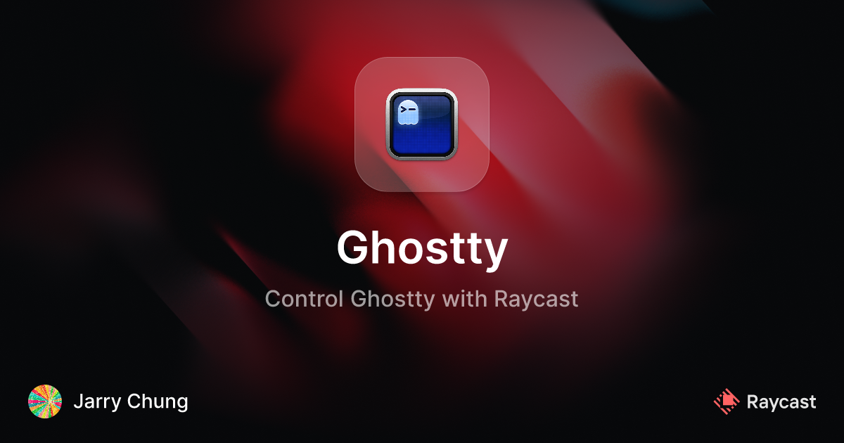 Raycast Store: Ghostty