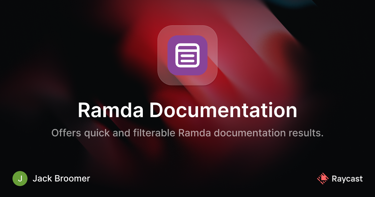 Raycast Store: Ramda Documentation