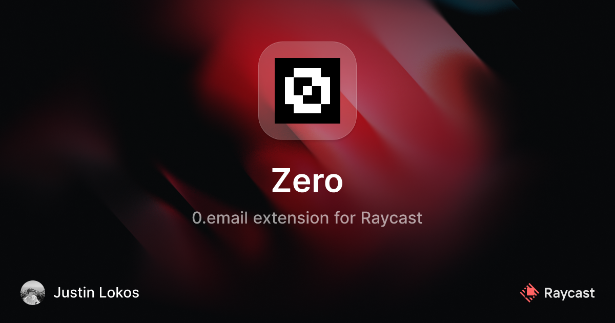 Raycast Store: Zero