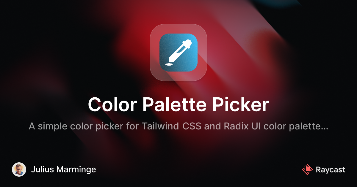 Raycast Store: Color Palette Picker