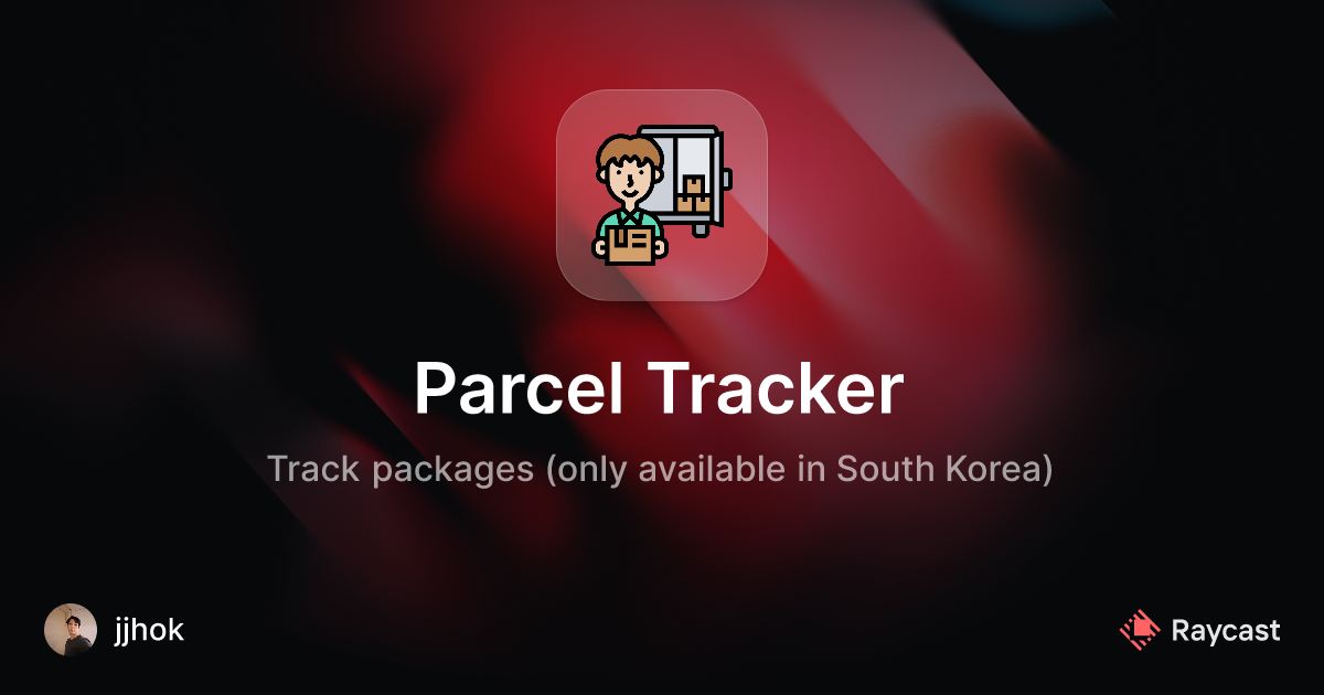 Raycast Store: Parcel Tracker