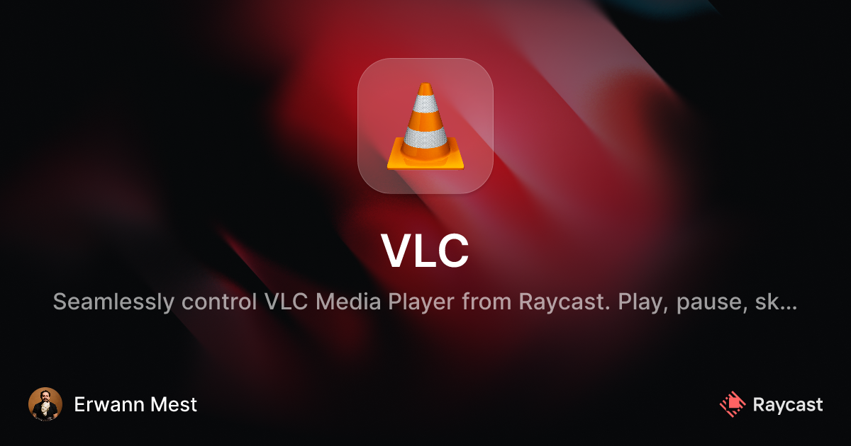 Raycast Store: VLC