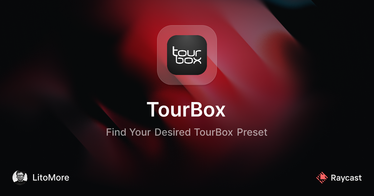 Raycast Store: TourBox