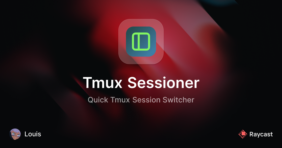 Raycast Store: Tmux Sessioner