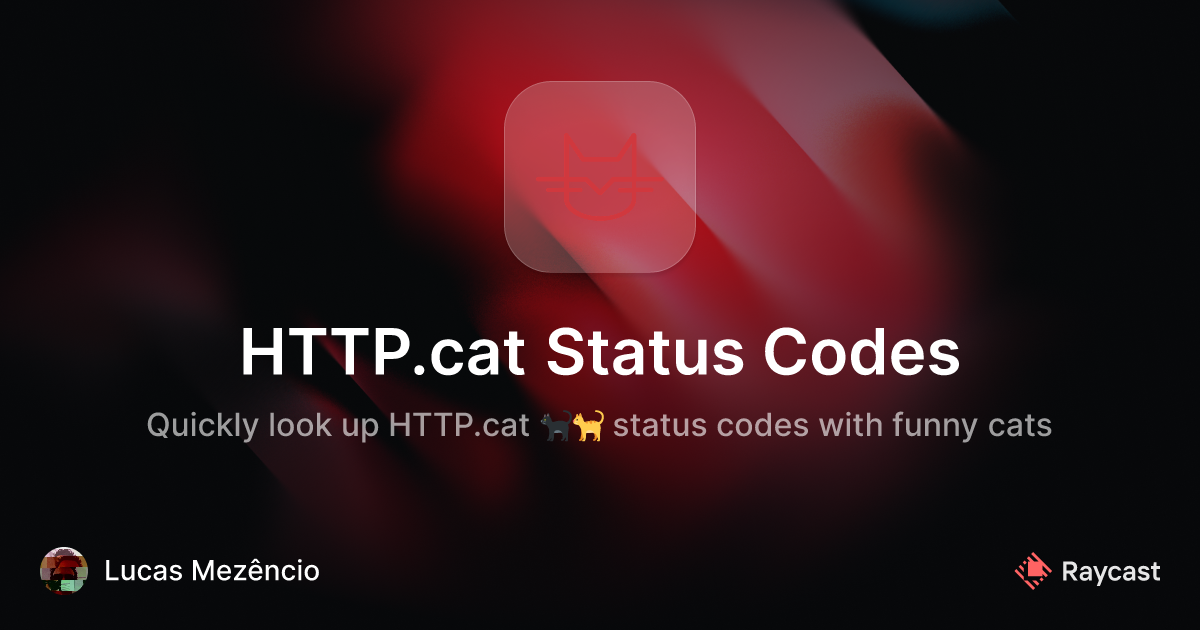 Raycast Store: HTTP.cat Status Codes