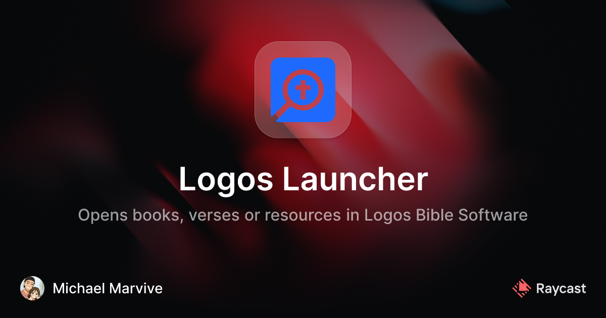 Raycast Store: Logos Launcher