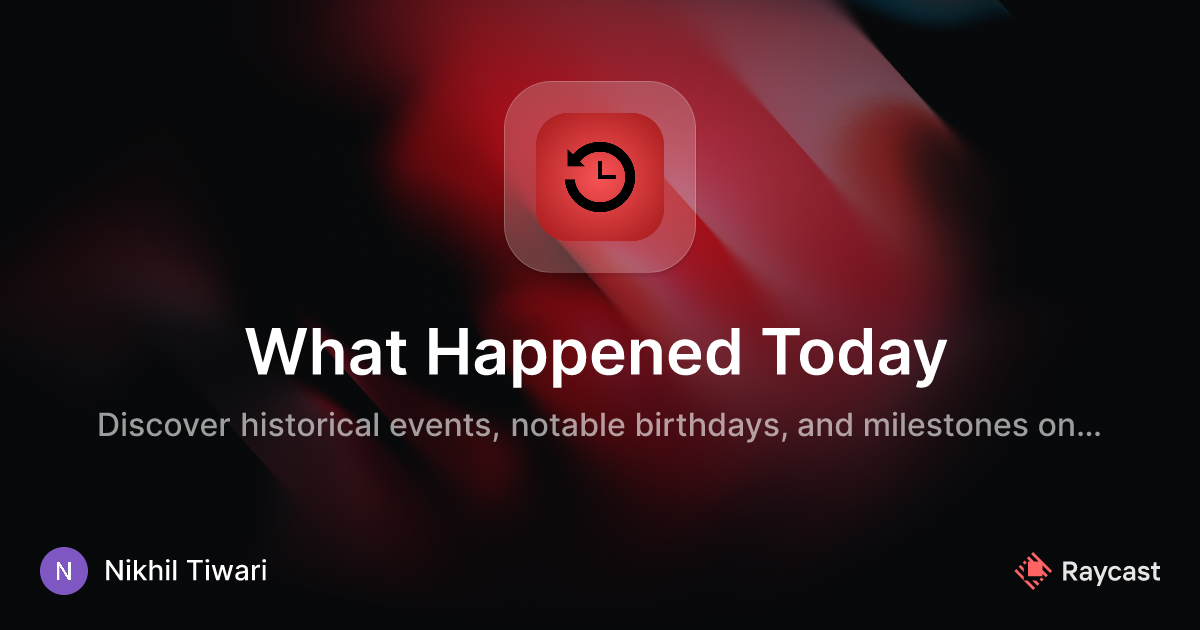 Raycast Store: What Happened Today