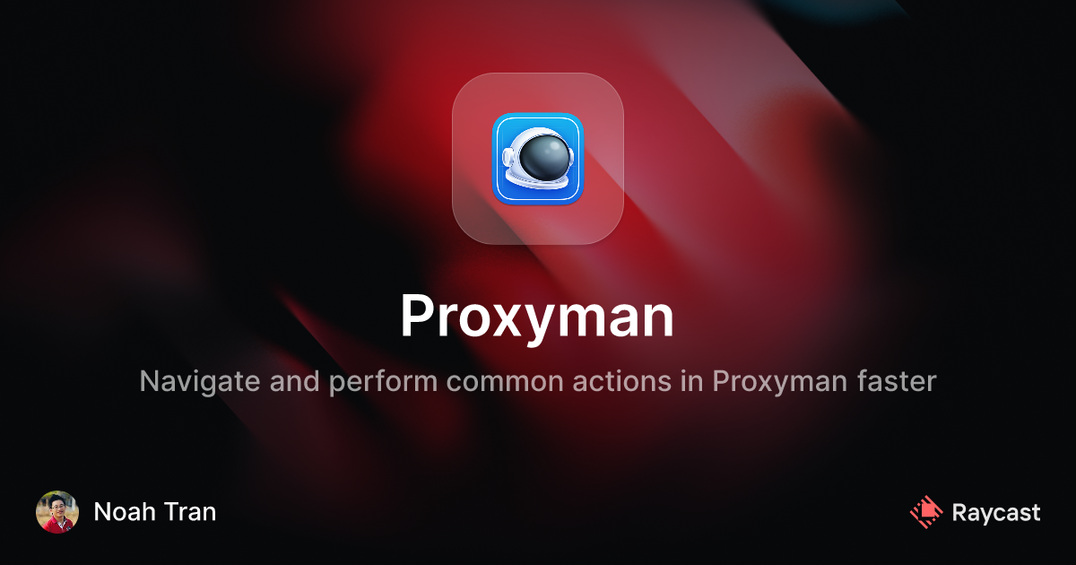 Raycast Store: Proxyman