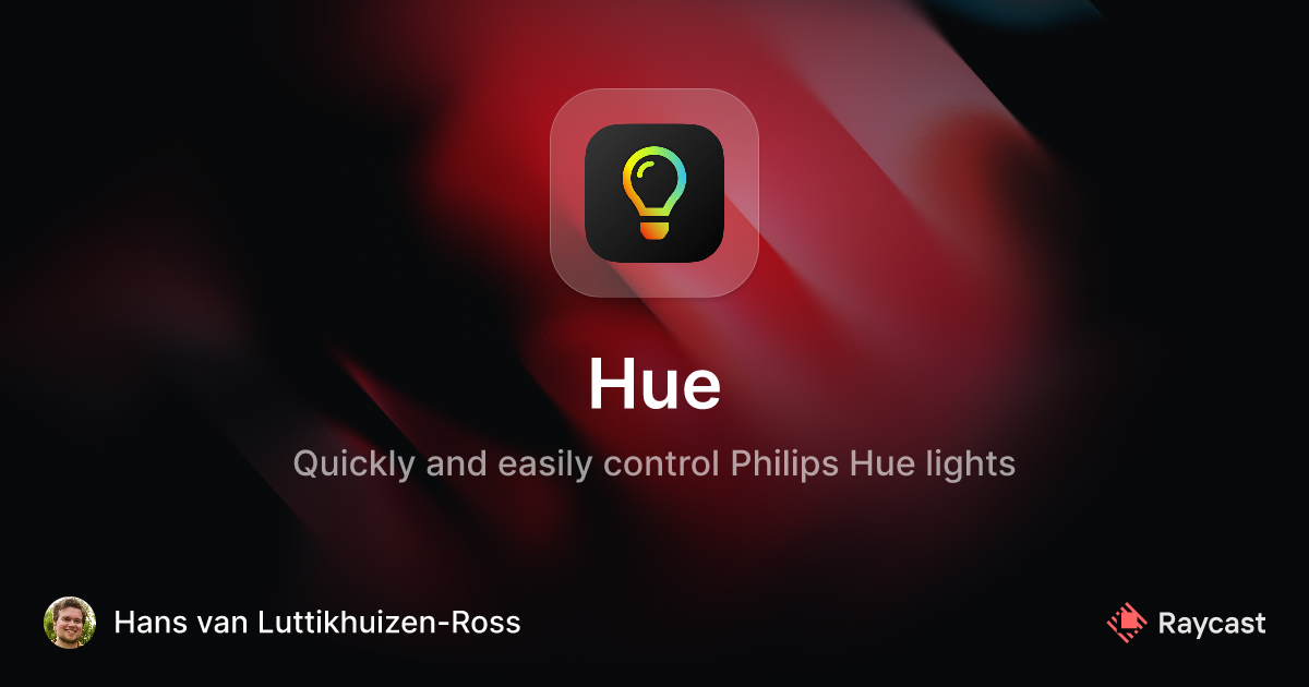 Raycast Store: Hue