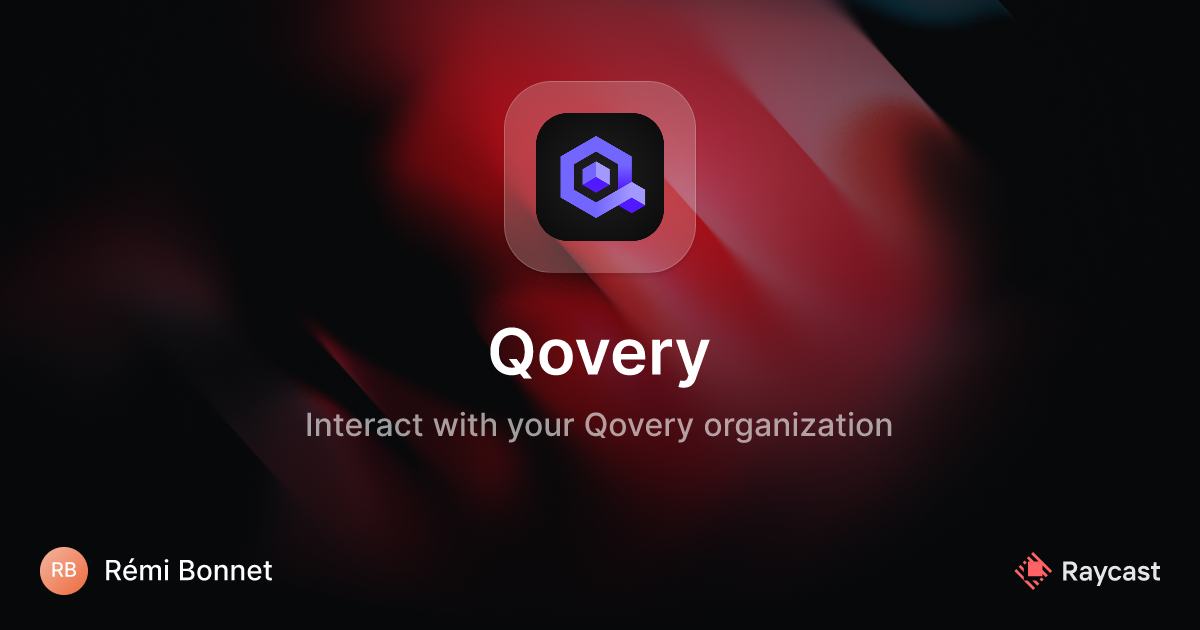 Raycast Store: Qovery