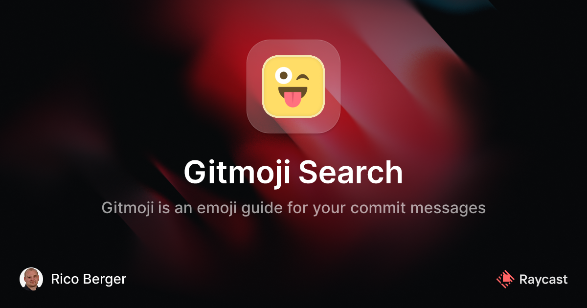 Raycast Store: Gitmoji Search