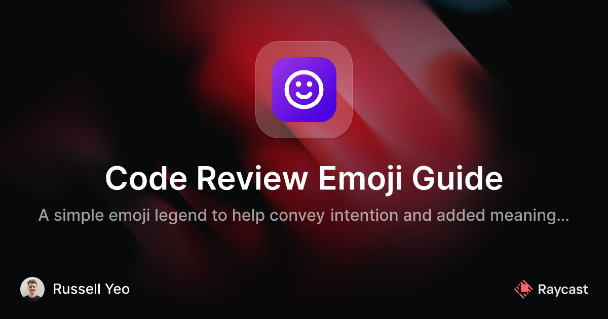 Raycast Store: Code Review Emoji Guide