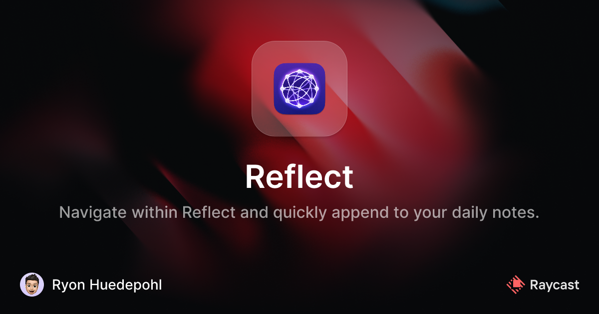 Raycast Store Reflect