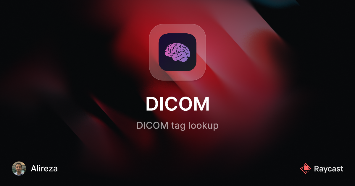 Raycast Store: DICOM