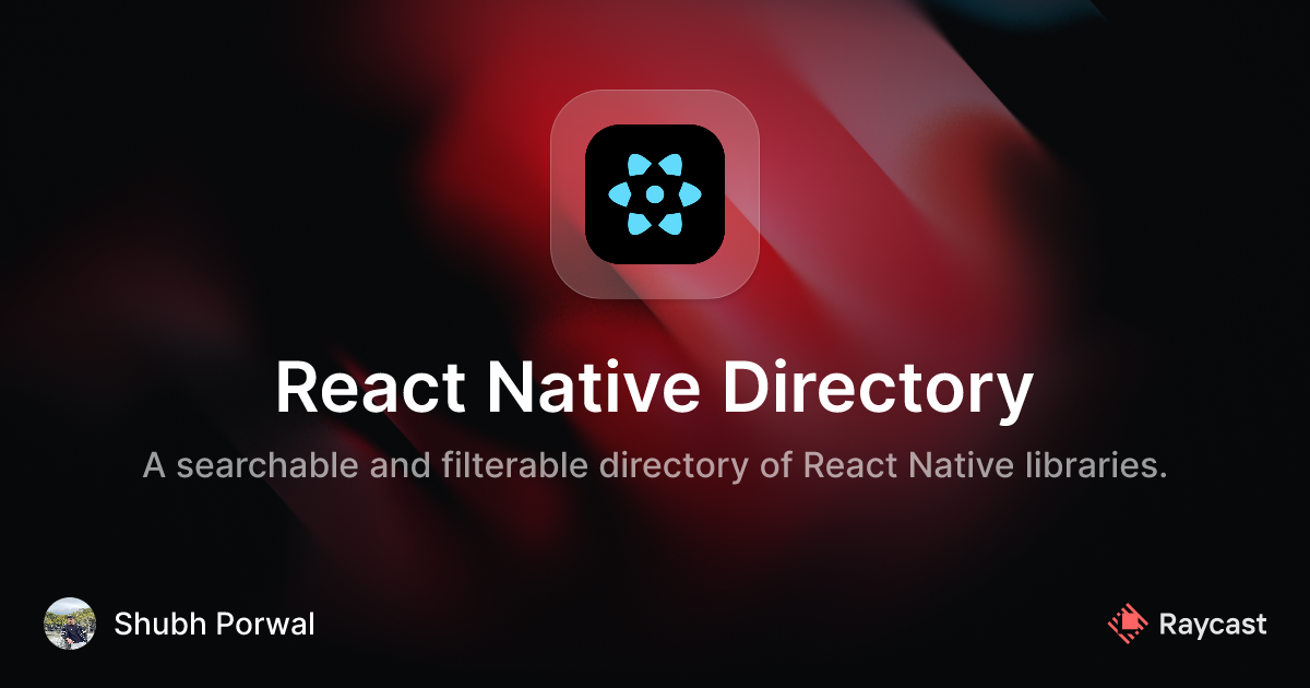 Raycast Store: React Native Directory