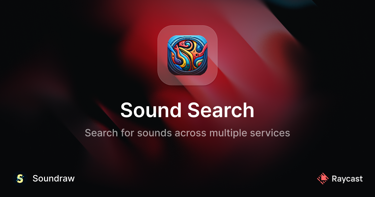 Raycast Store: Sound Search