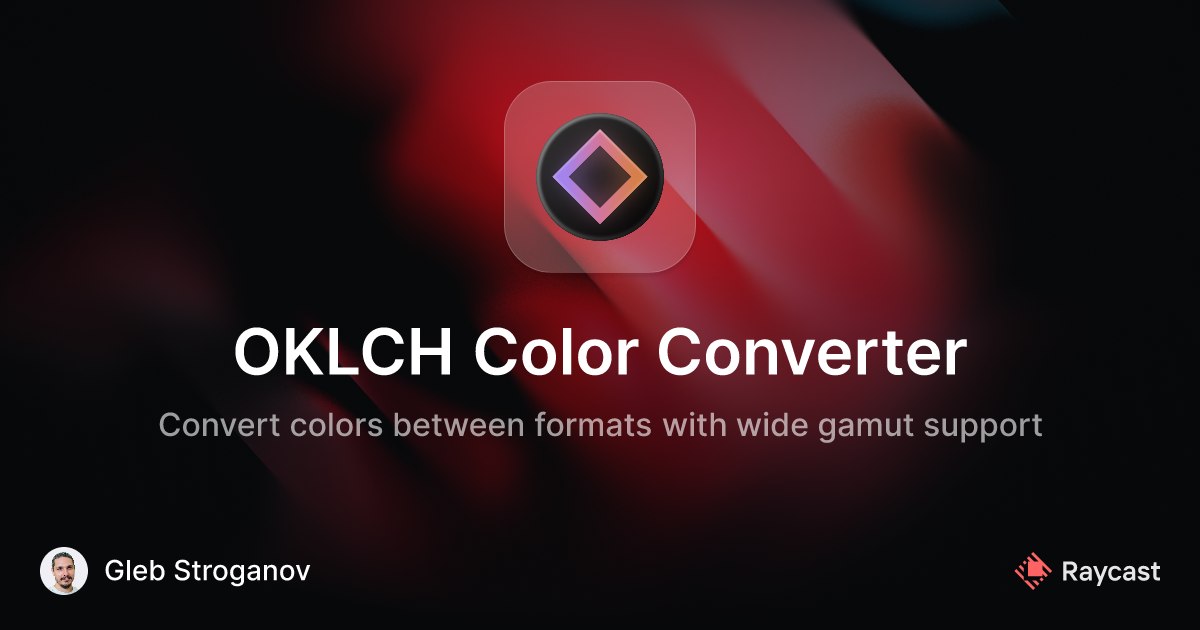 Raycast Store: OKLCH Color Converter