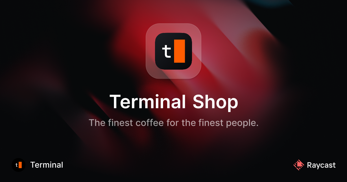 Raycast Store: Terminal Shop