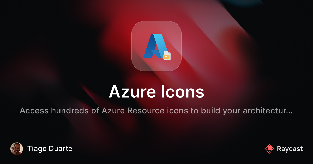Raycast Store: Azure Icons