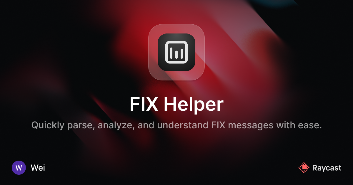 Raycast Store: FIX Helper