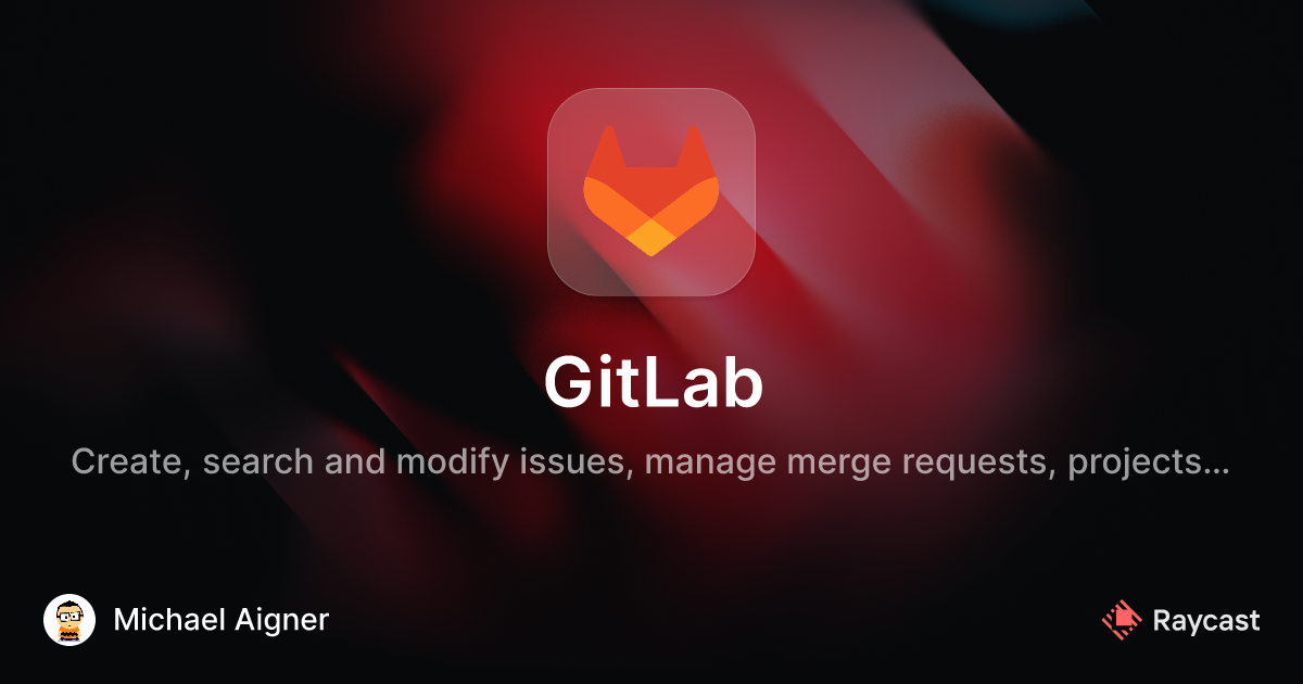 Raycast Store: GitLab