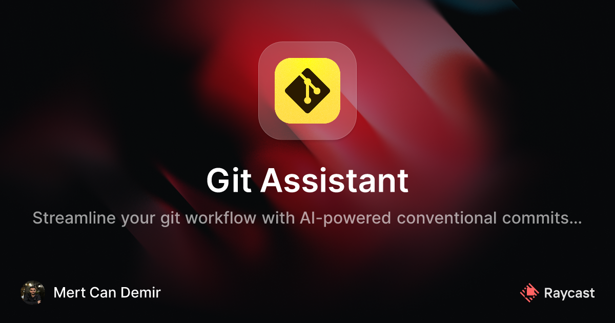 Raycast Store: Git Assistant