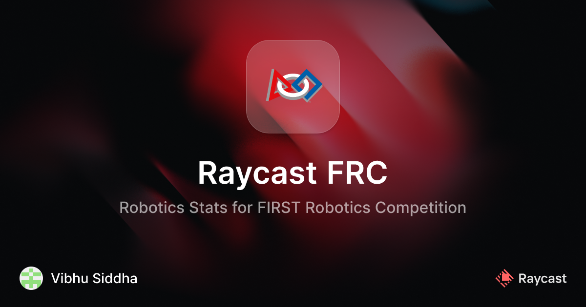 Raycast Store: Raycast FRC