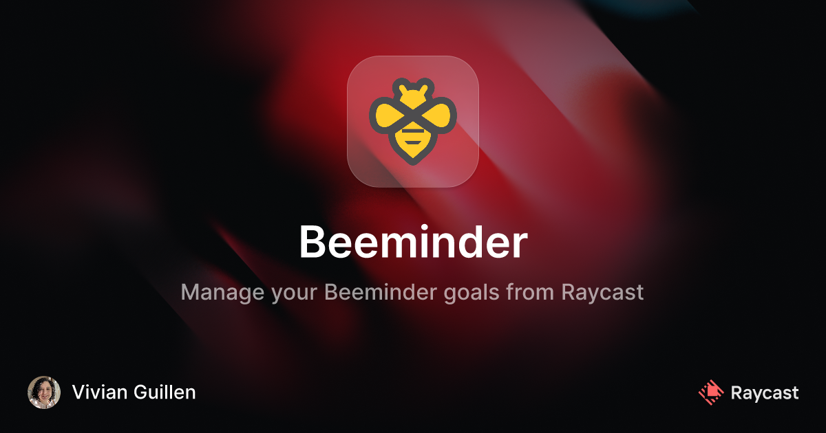 Raycast Store: Beeminder