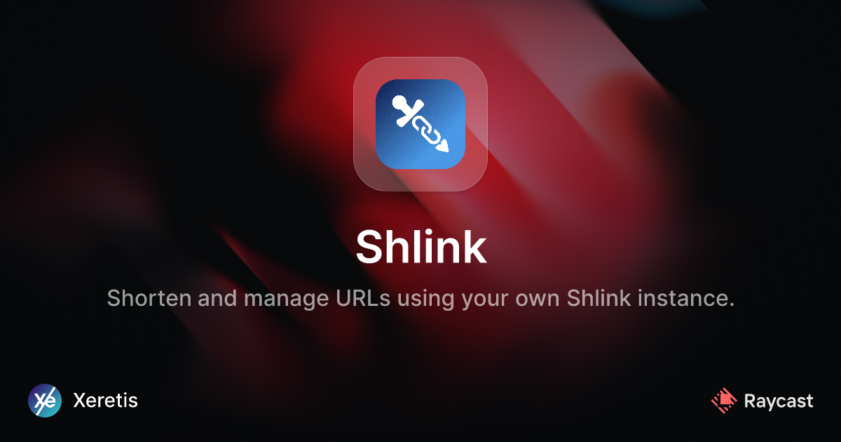 Raycast Store: Shlink