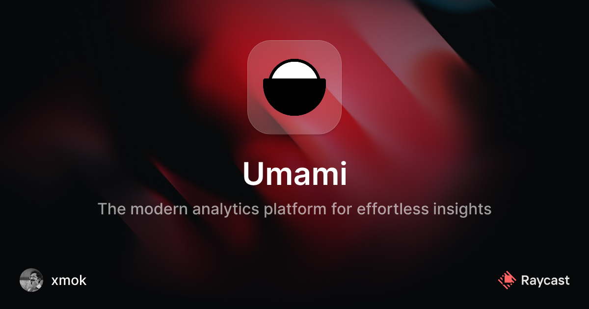 Raycast Store: Umami