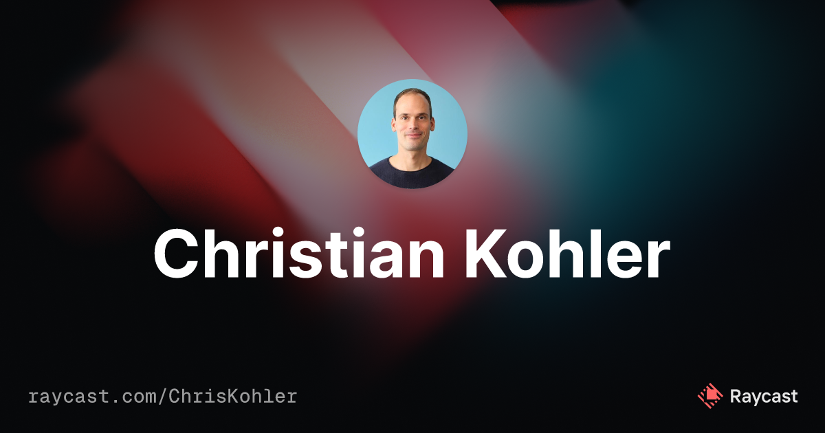 ChrisKohler (Christian Kohler)