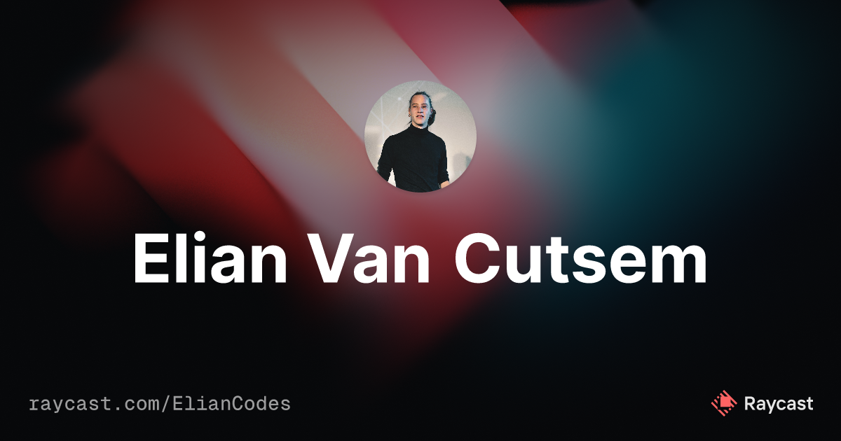 ElianCodes (Elian Van Cutsem)