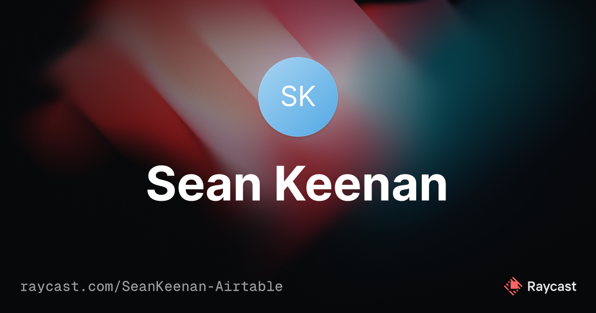 SeanKeenan-Airtable (Sean Keenan)