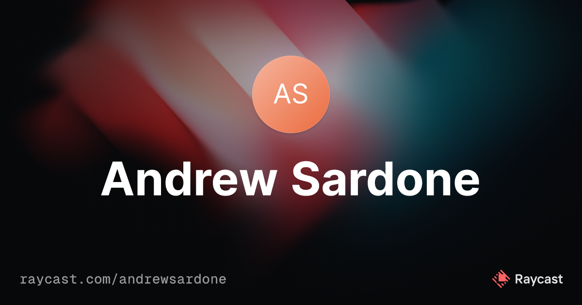 andrewsardone (Andrew Sardone)