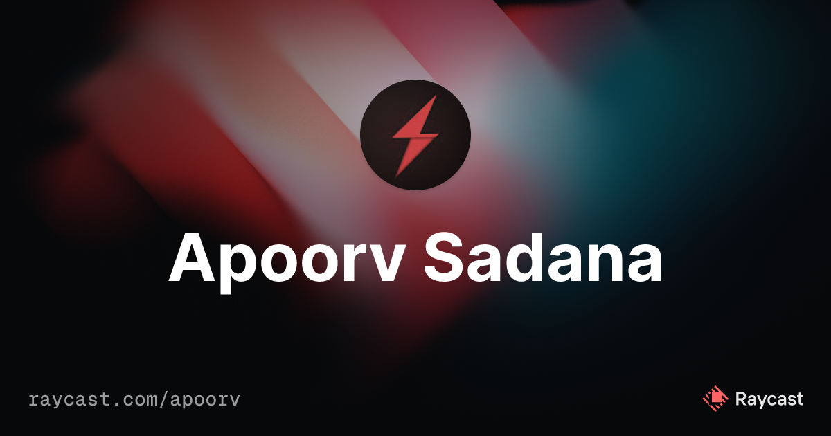 apoorv (Apoorv Sadana)