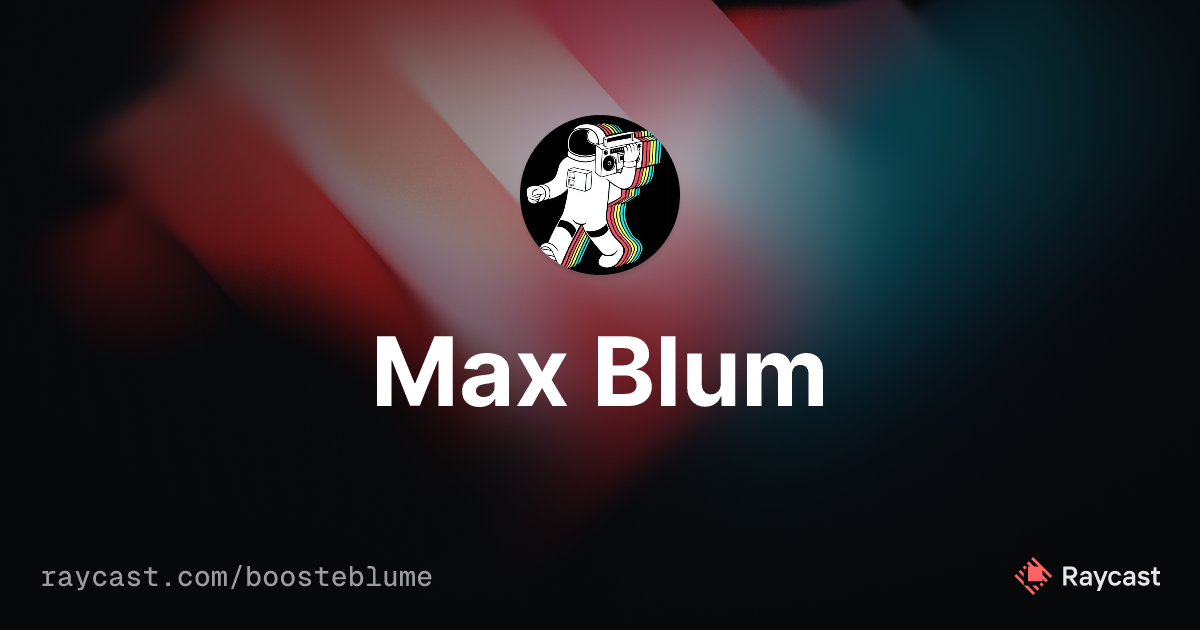 boosteblume (Max Blum)
