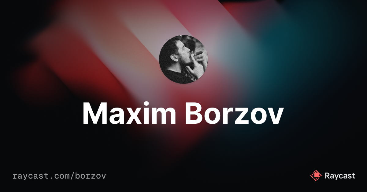 borzov (Maxim Borzov)