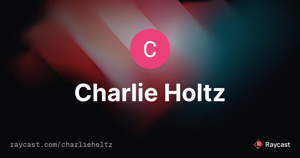 charlieholtz (Charlie Holtz)
