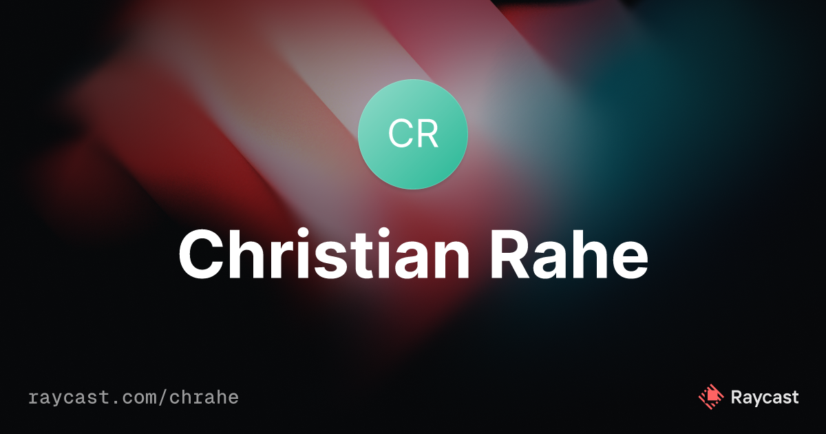 chrahe (Christian Rahe)