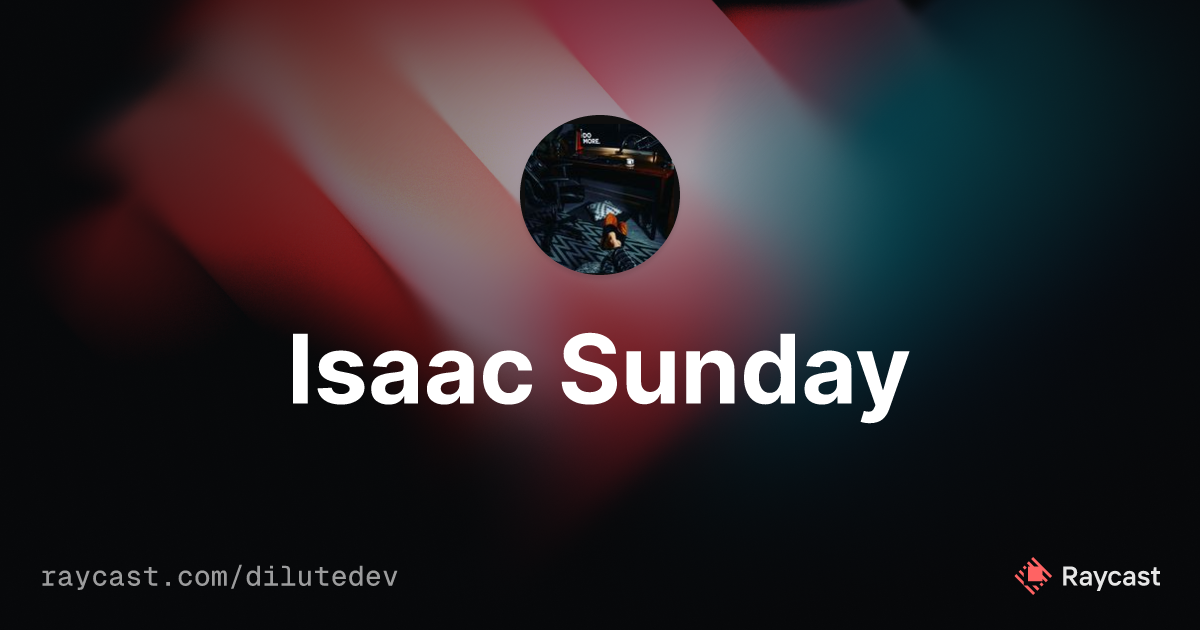 dilutedev (Isaac Sunday)