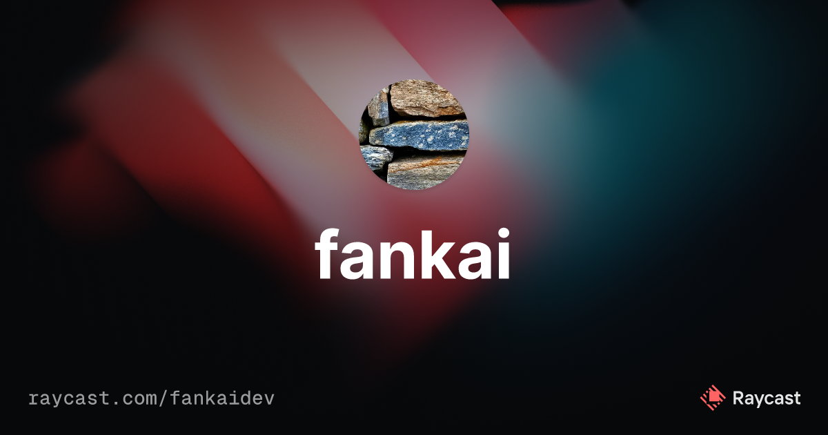 fankaidev (fankai)