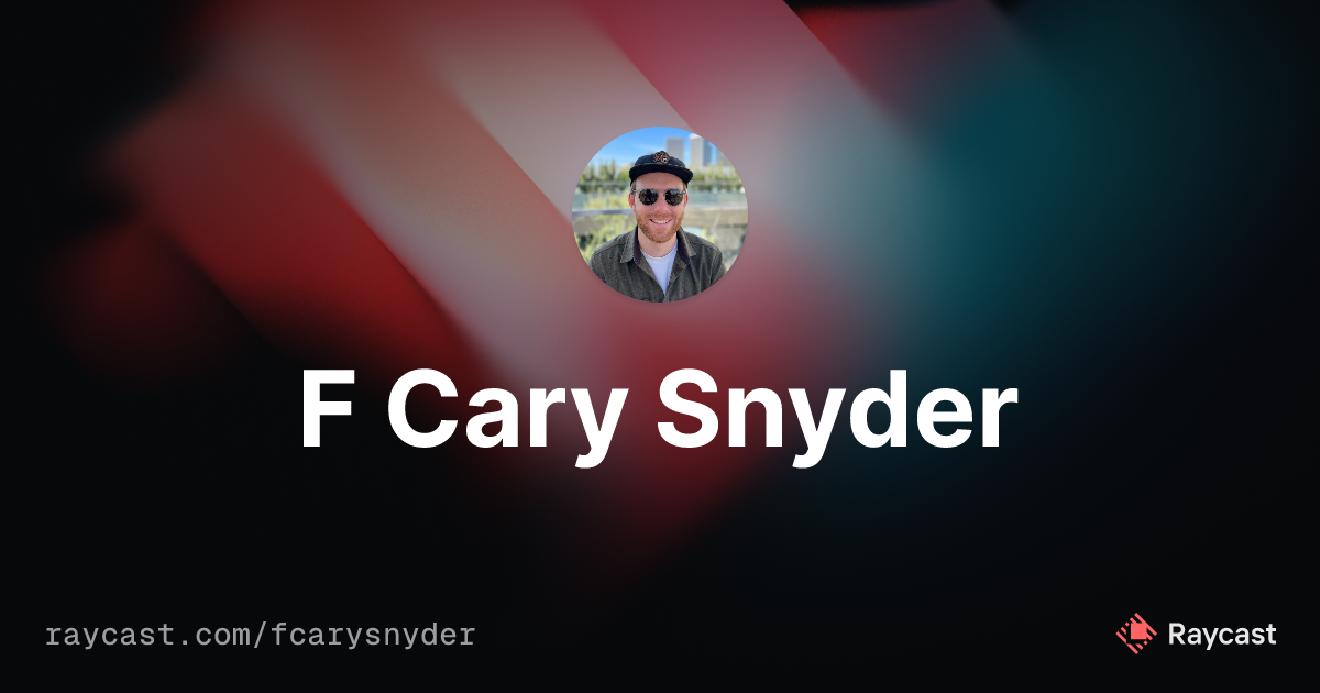 fcarysnyder (F Cary Snyder)