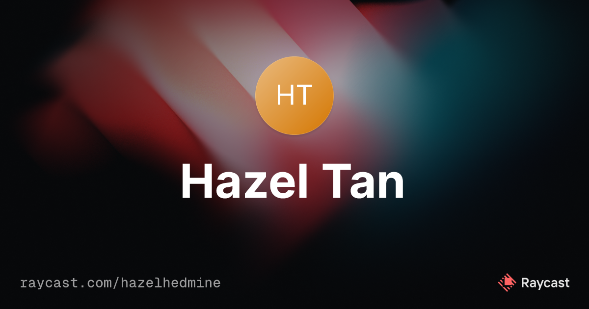 hazelhedmine (Hazel Tan)