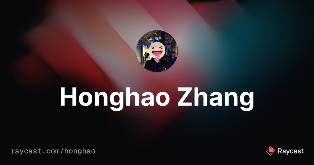 honghao (Honghao Zhang)