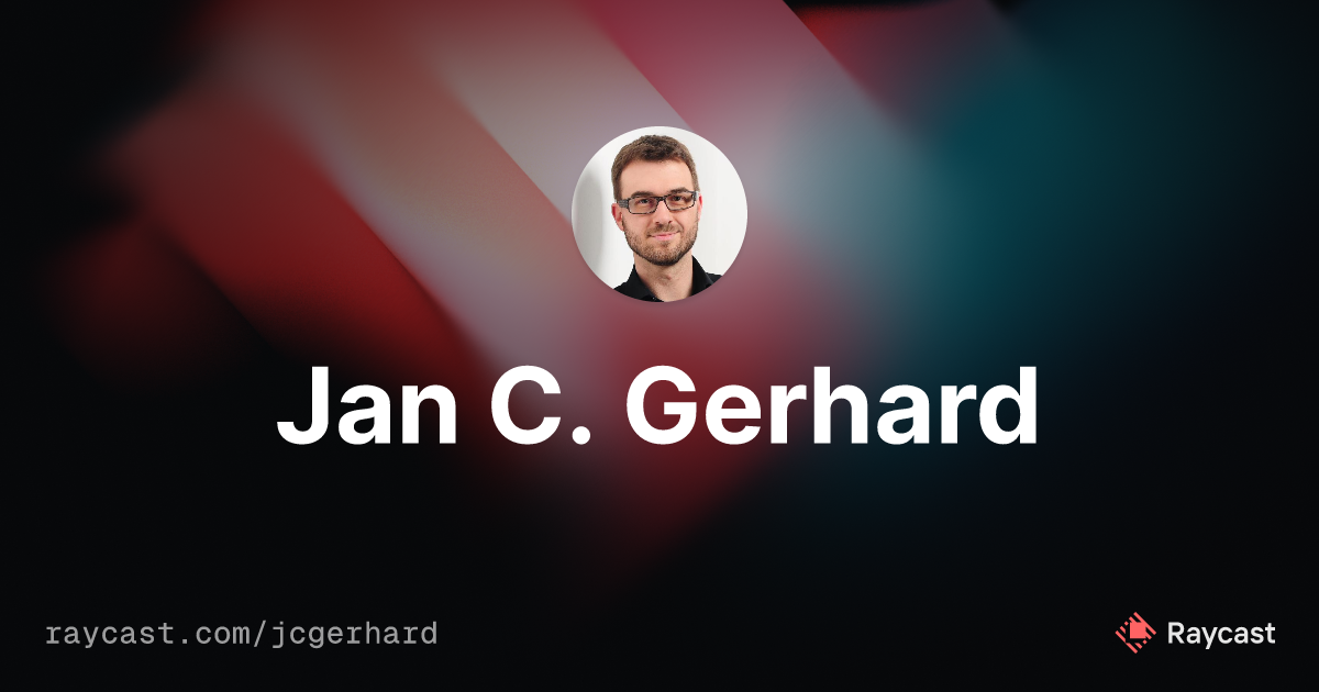 jcgerhard (Jan C. Gerhard)