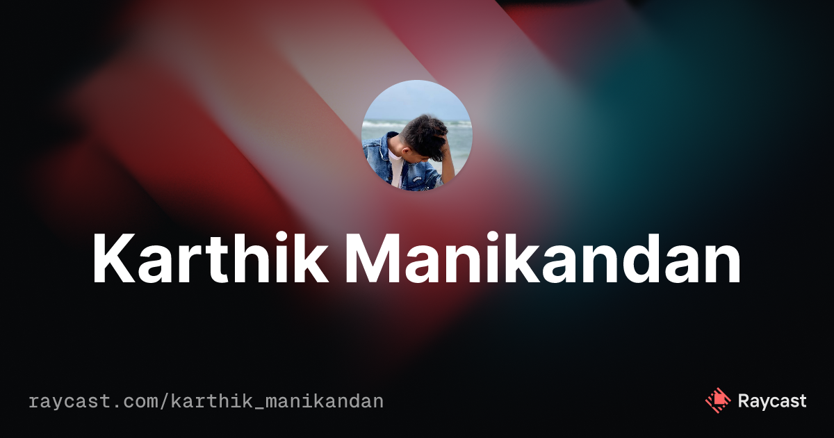 karthik_manikandan (Karthik Manikandan)