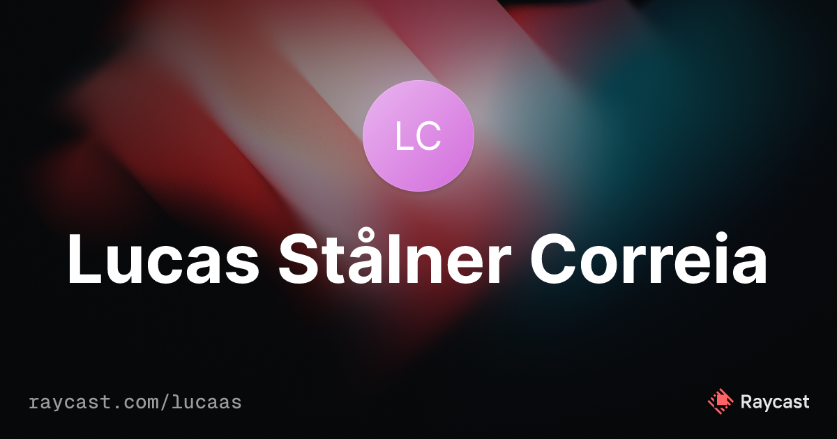 lucaas (Lucas Stålner Correia)
