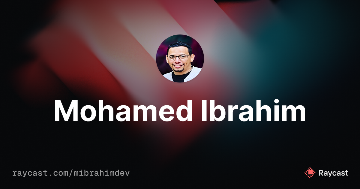 mibrahimdev (Mohamed Ibrahim) mibrahimdev (Mohamed Ibrahim)