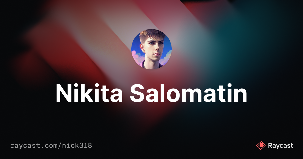 nick318 (Nikita Salomatin)