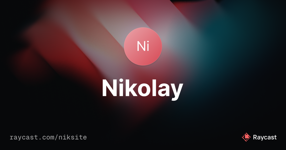 niksite (Nikolay)